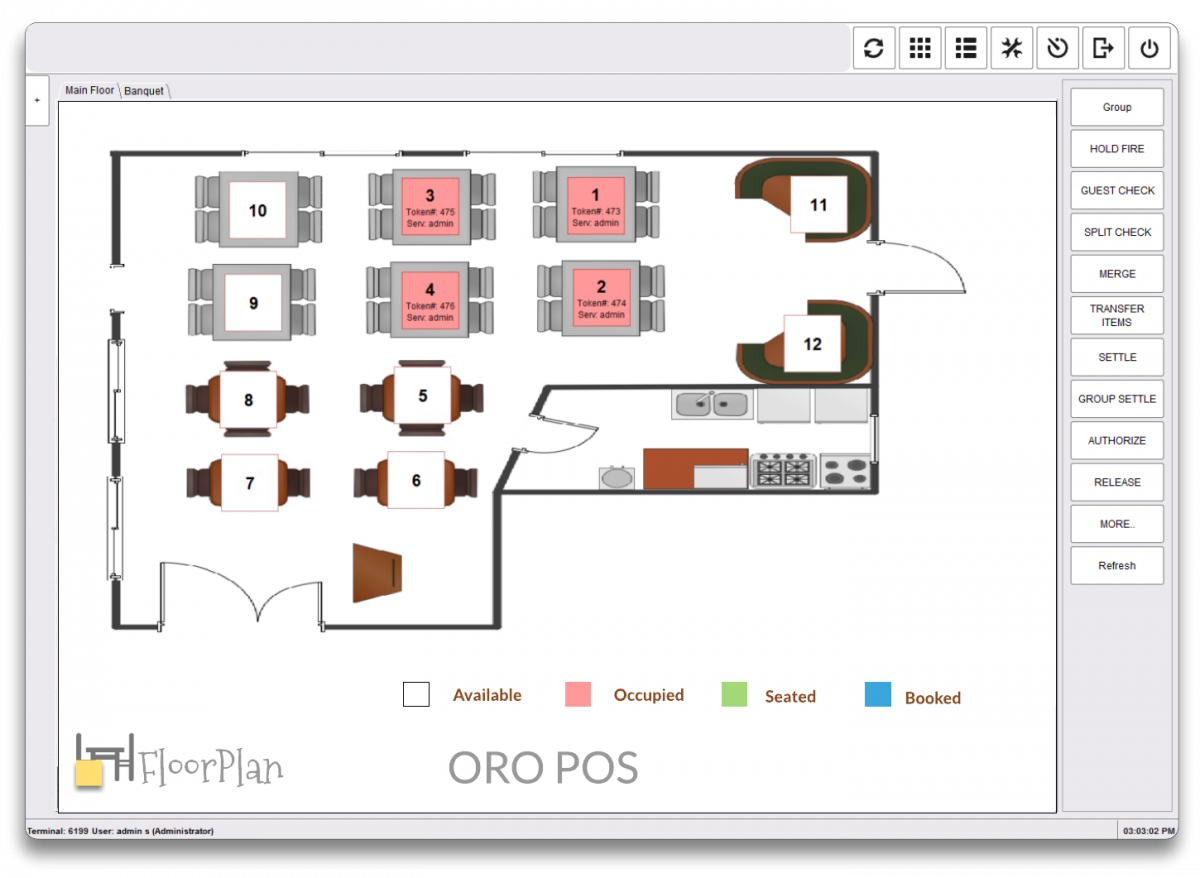 FloorPlan (Copy) - ORO POS – Best Point of Sale for Restaurants, Pizza ...